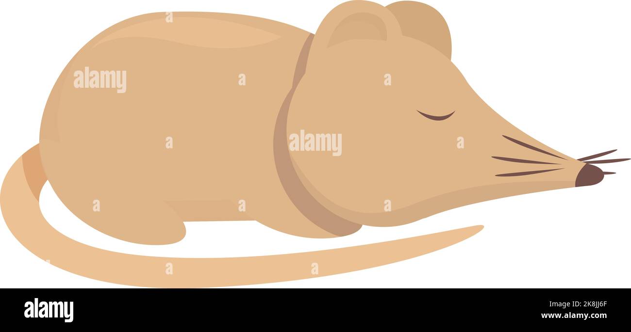 Sleeping shrew icon cartoon vector. Agriculture animal. Tree mouse ...