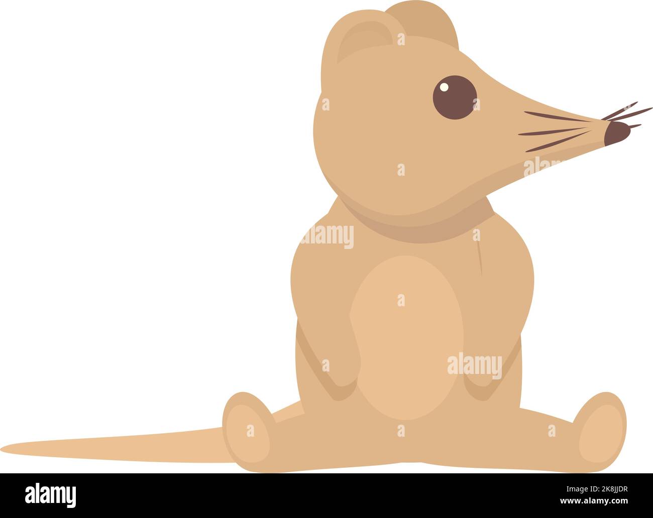 Relax shrew icon cartoon vector. Farm animal. Asian zoo Stock Vector ...