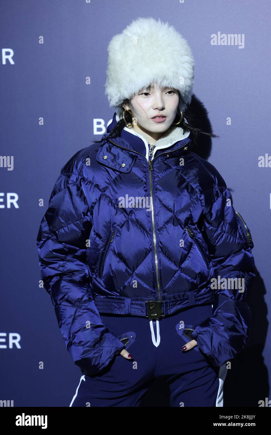 Chinese model Xiao Wen Ju attended Bogner brand activity in Shanghai ...