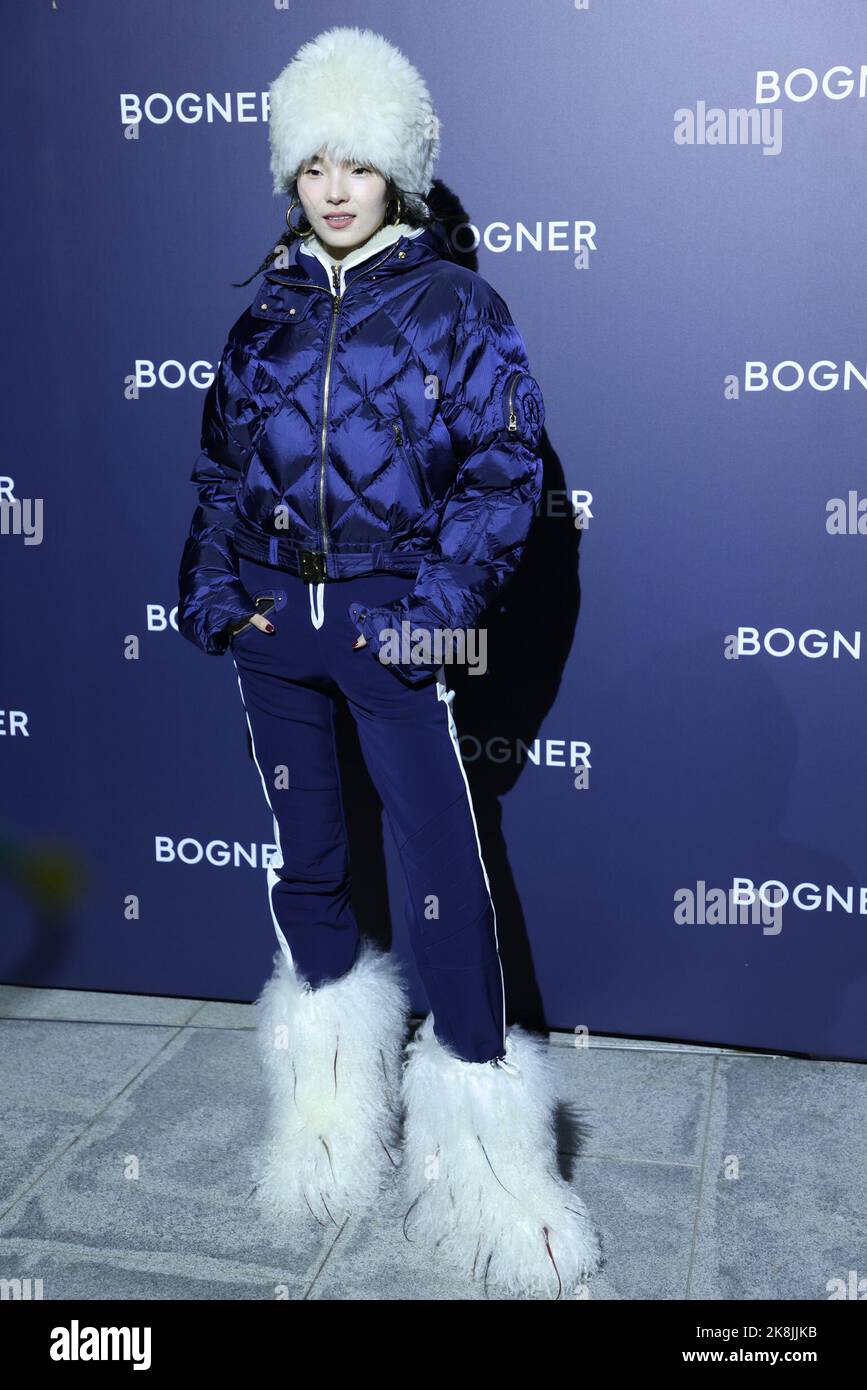 Chinese model Xiao Wen Ju attended Bogner brand activity in Shanghai ...