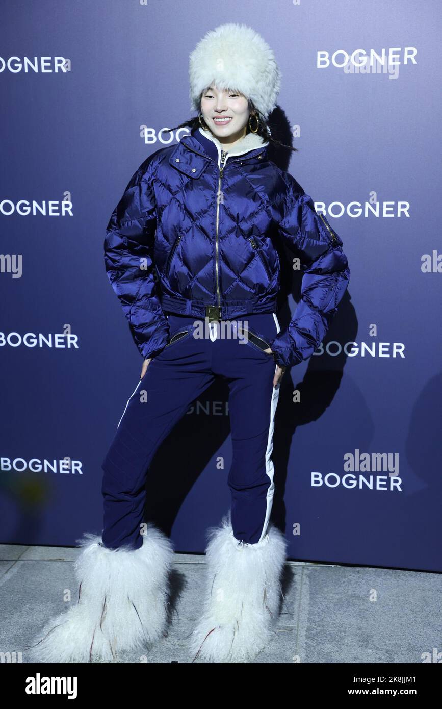 Chinese model Xiao Wen Ju attended Bogner brand activity in Shanghai ...