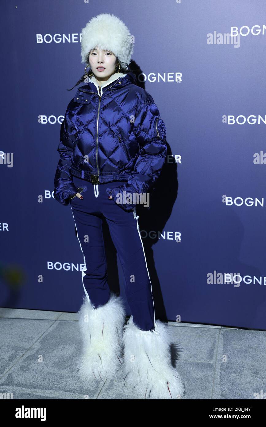 Chinese model Xiao Wen Ju attended Bogner brand activity in Shanghai ...