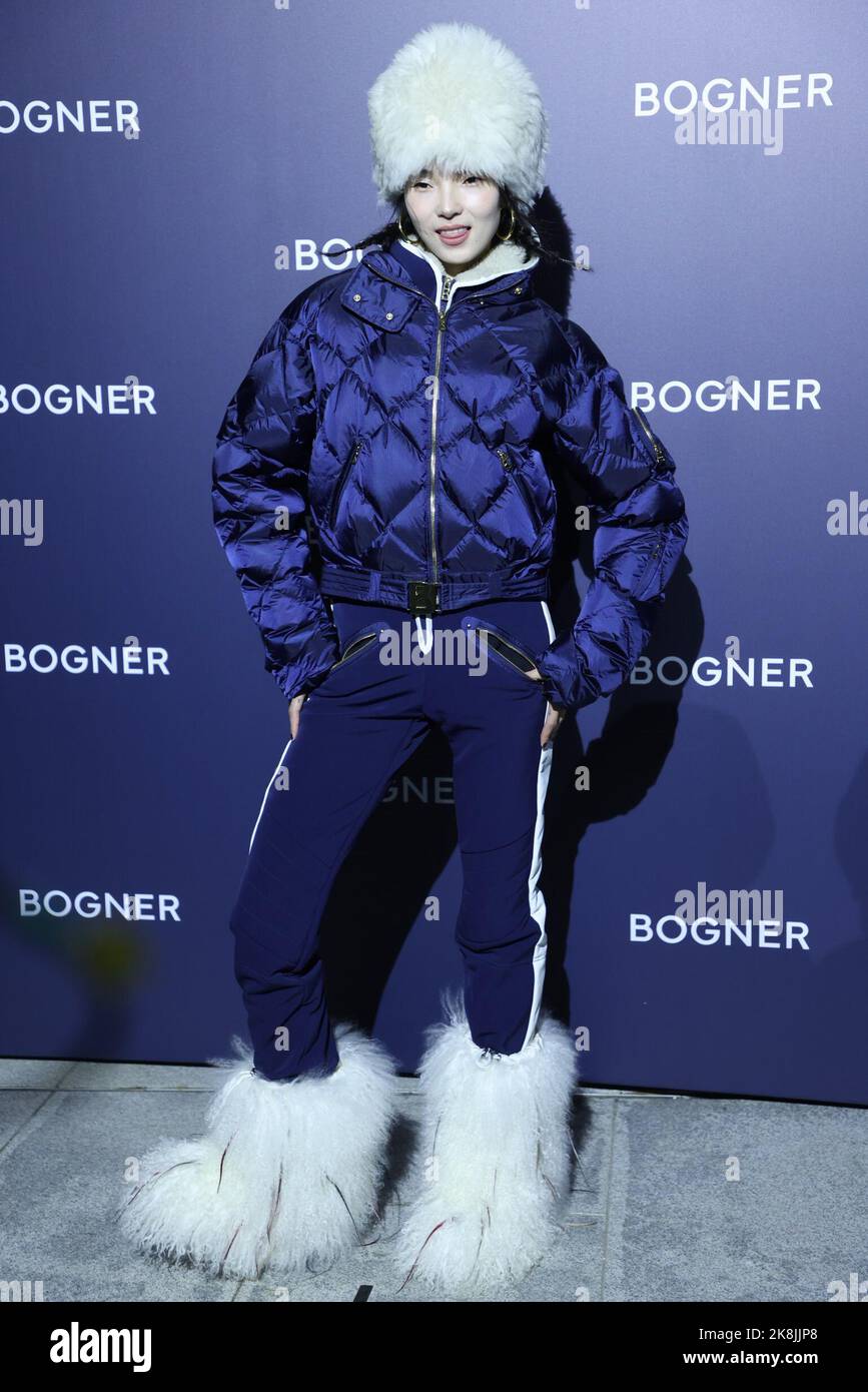 Chinese model Xiao Wen Ju attended Bogner brand activity in Shanghai ...