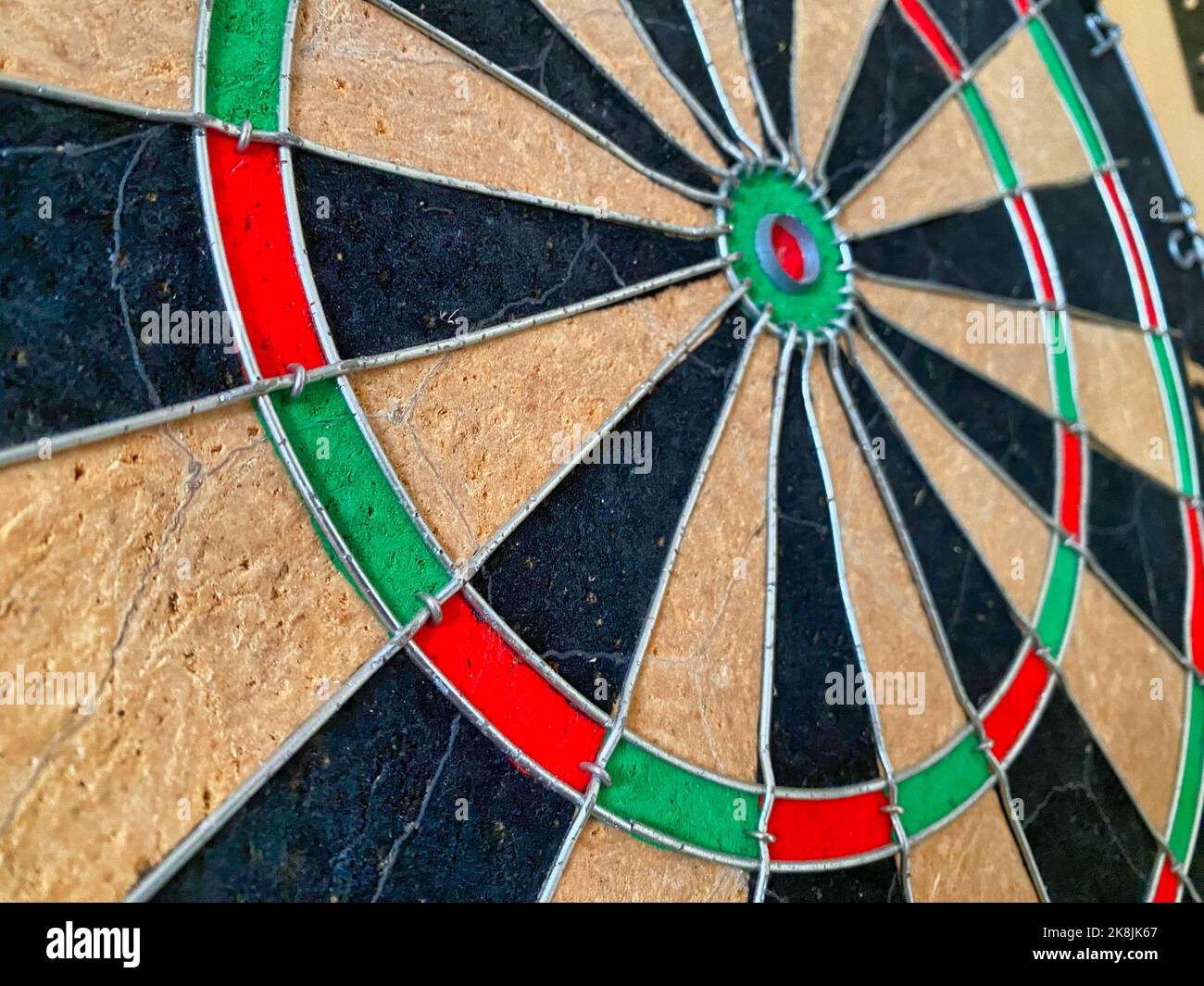 Close up photo of a darts board Stock Photo - Alamy