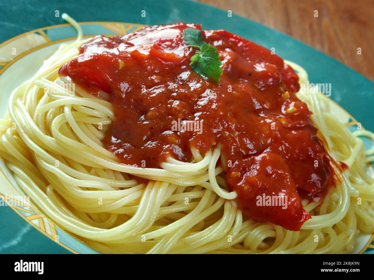 Neapolitan ragu, ragù alla napoletana, speciality of Naples, as its ...
