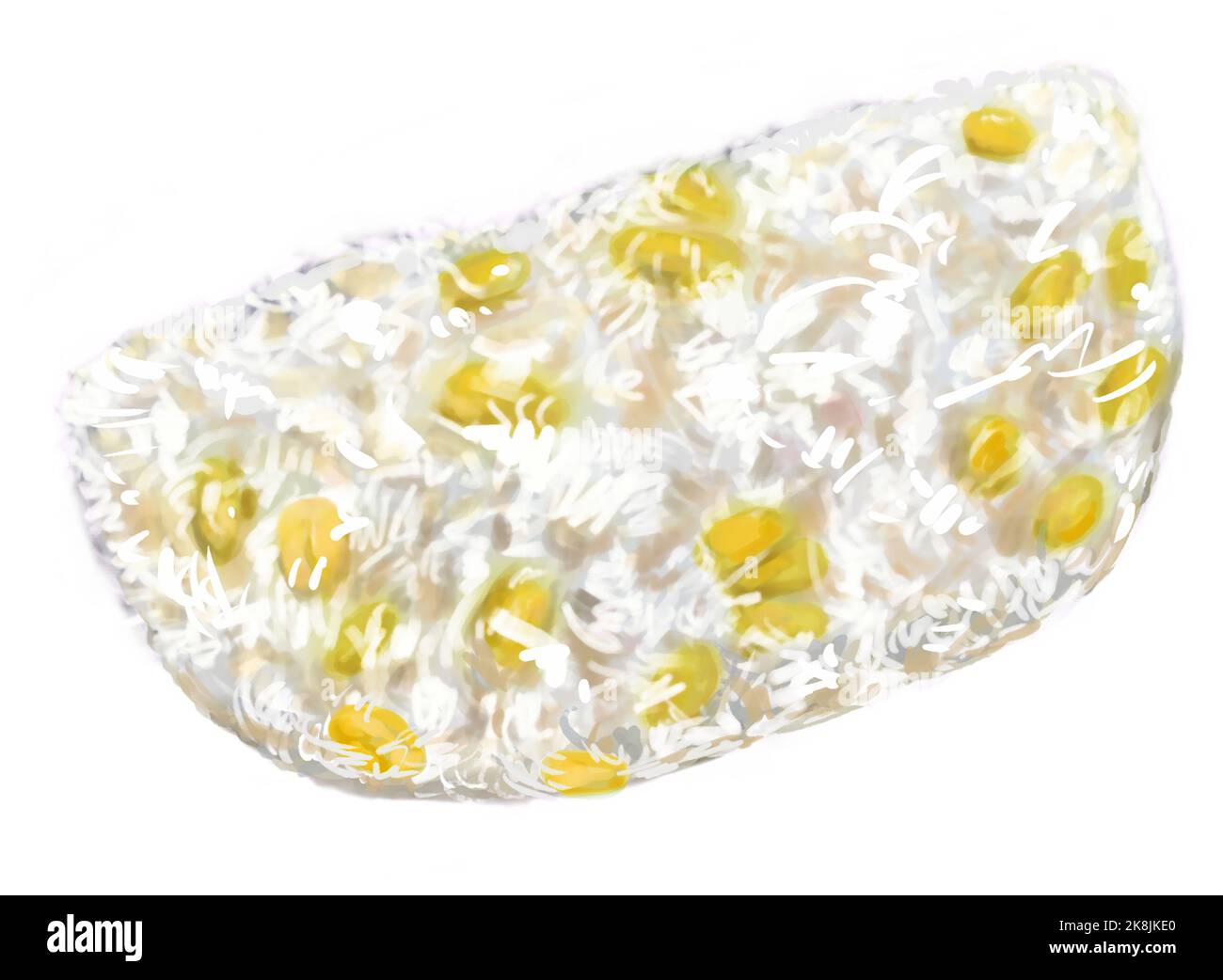 Mung bean dumpling, Thai dessert, watercolor Stock Photo - Alamy