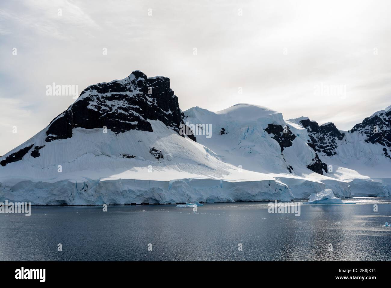 peaks on lemaire island at entrance to bryde channel and paradise ...