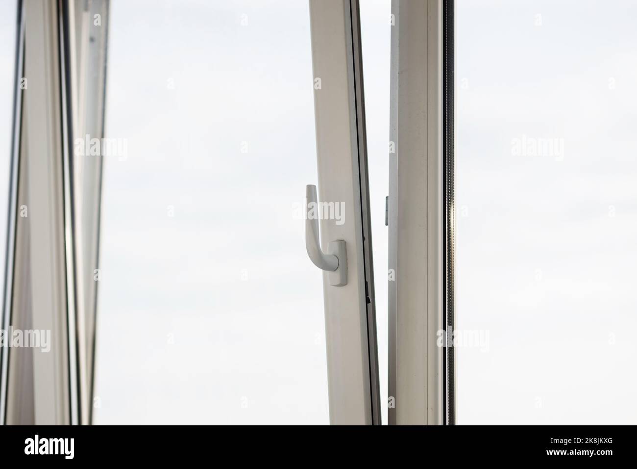 Open window. PVC plastic. ventilation of the room Stock Photo - Alamy