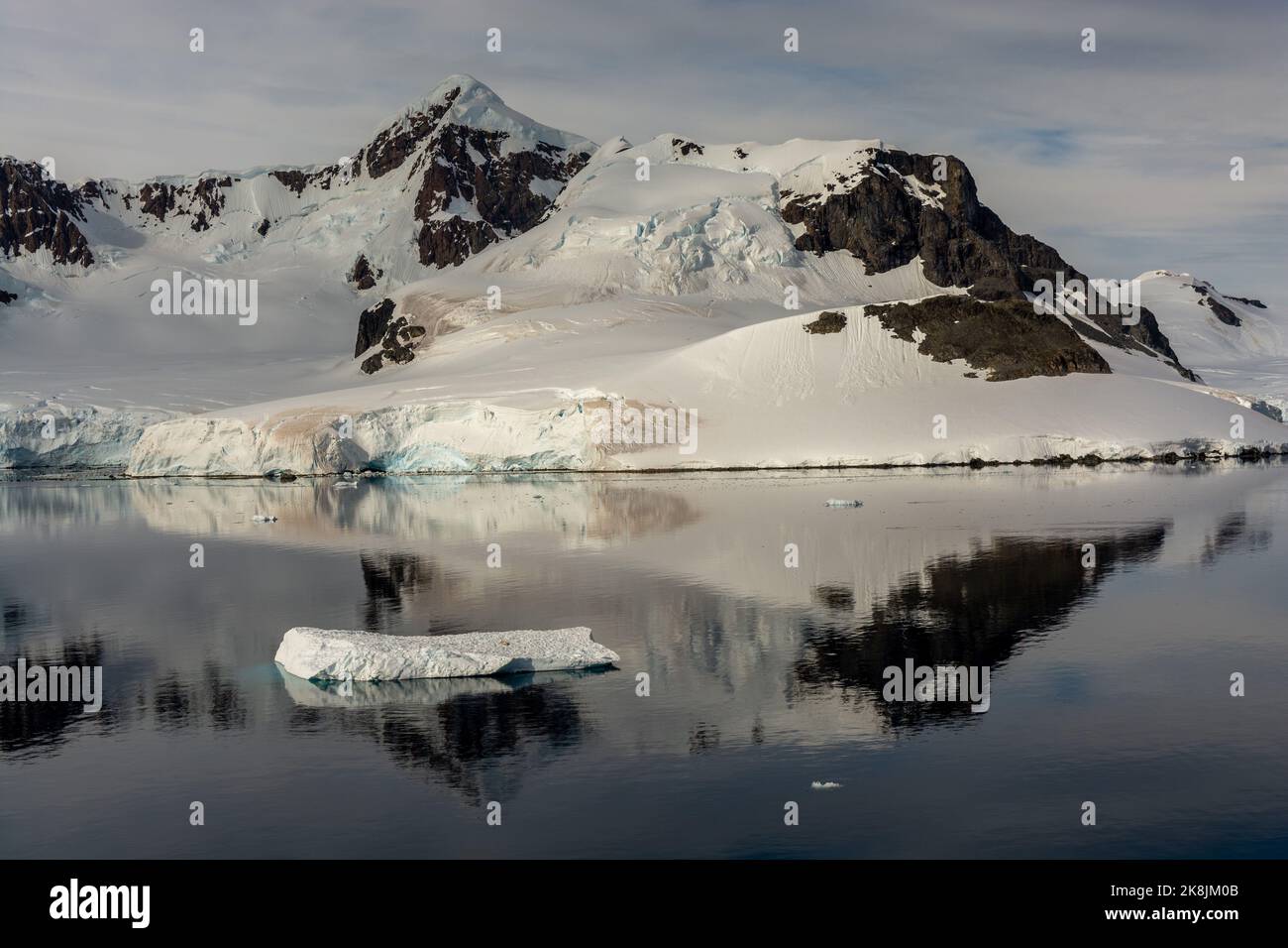 iceberg in still waters of paradise harbour (bay) opposite bryde island ...