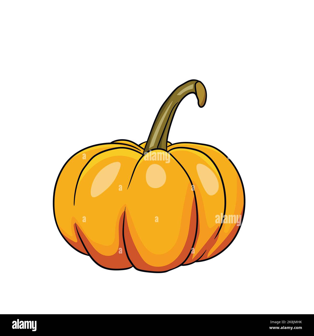 Halloween pumpkin. Cute Pumpkins or ghost. Vector autumn holidays ...