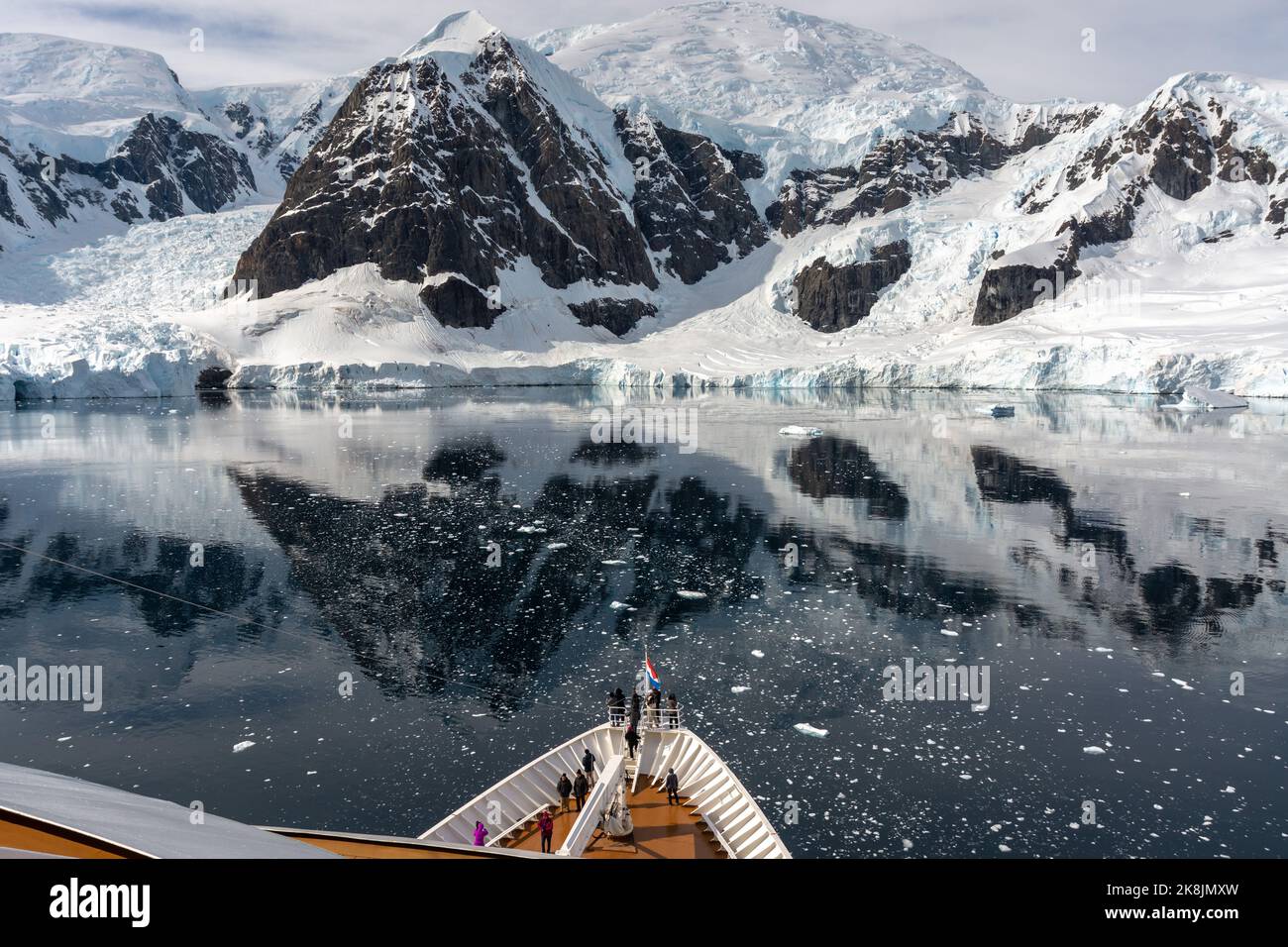 cruise ship in skontorp cove. paradise harbour (bay). danco coast ...
