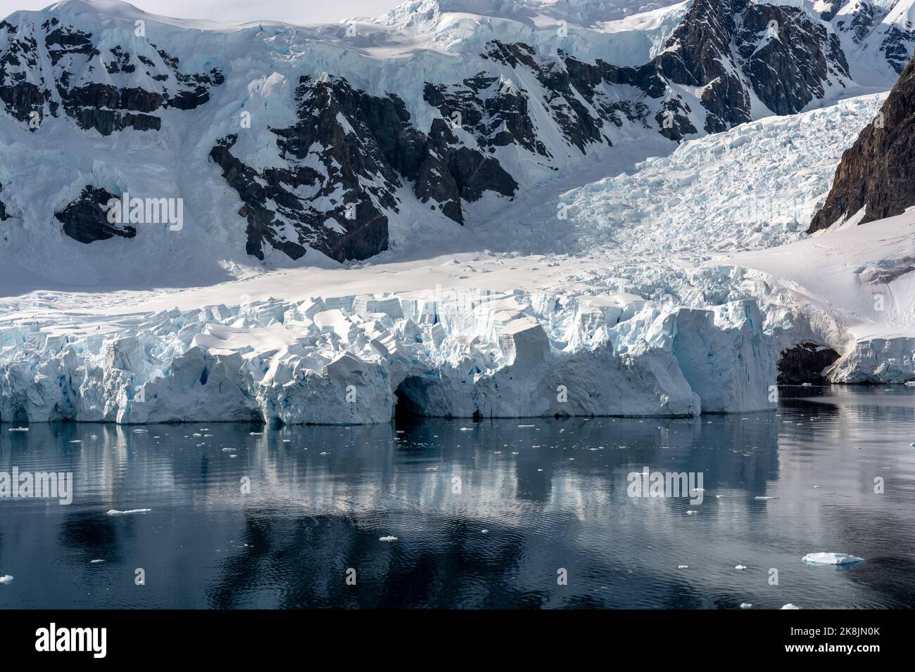 glacier in skontorp cove. paradise harbour (bay). danco coast ...