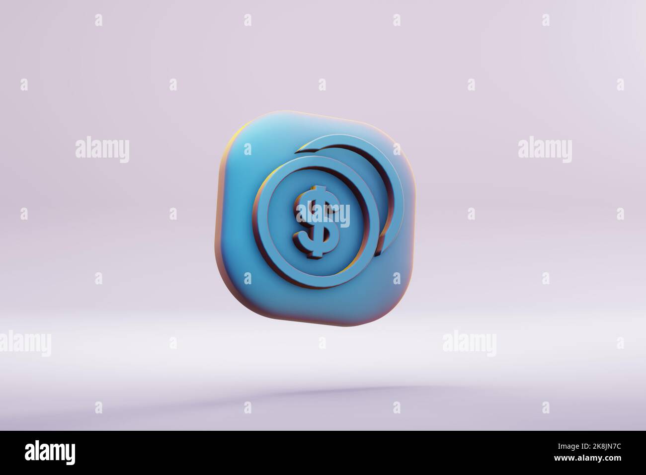 Beautiful illustration blue Coins symbol icons on a bright pink ...