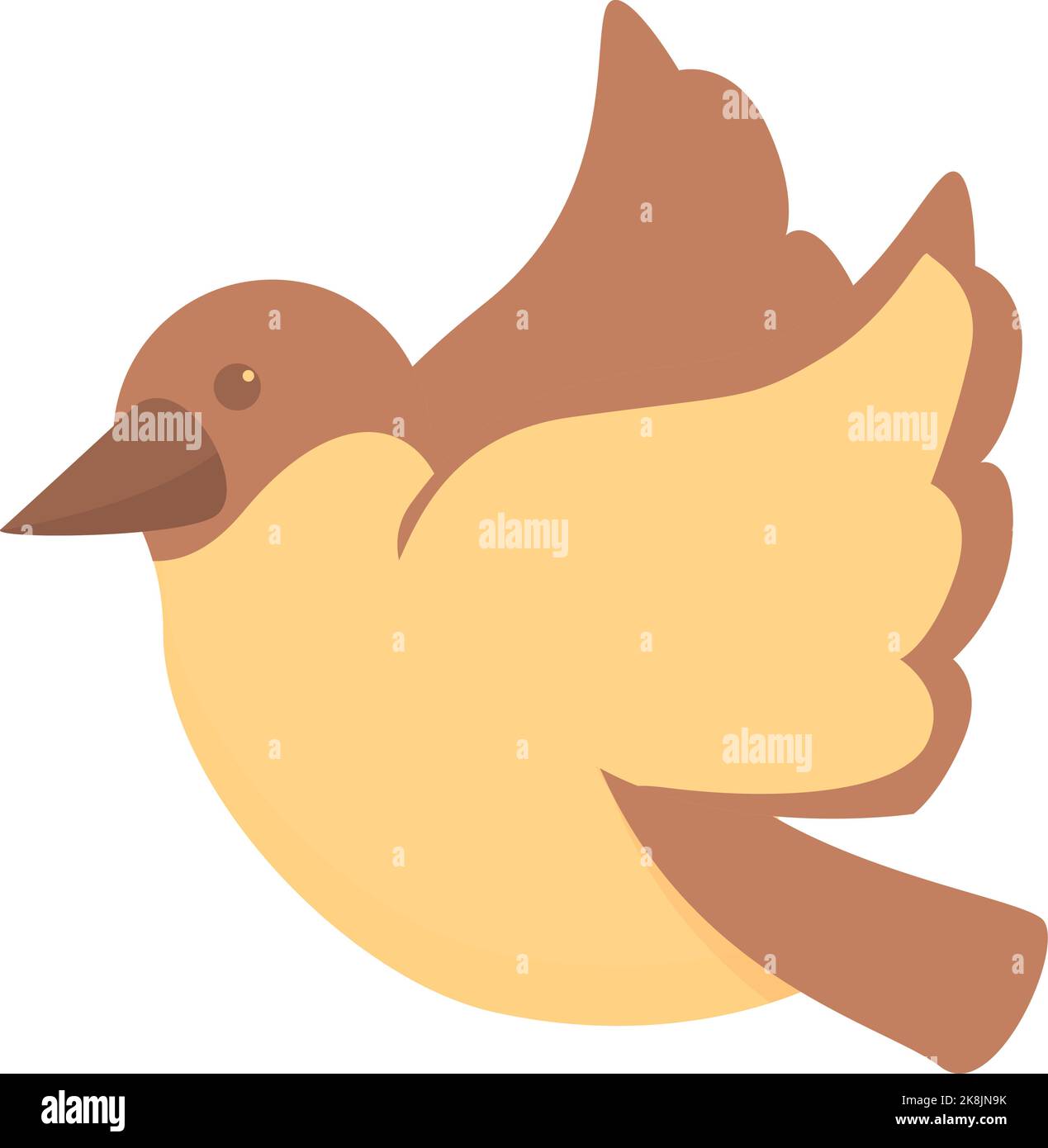 Tree sparrow icon cartoon vector. Small bird. Little passer Stock ...