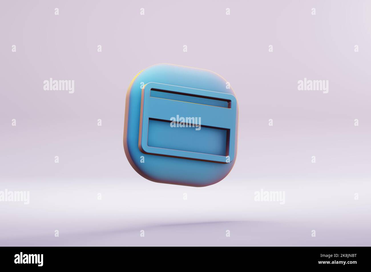Beautiful illustration blue Credit Card symbol icons on a bright pink ...