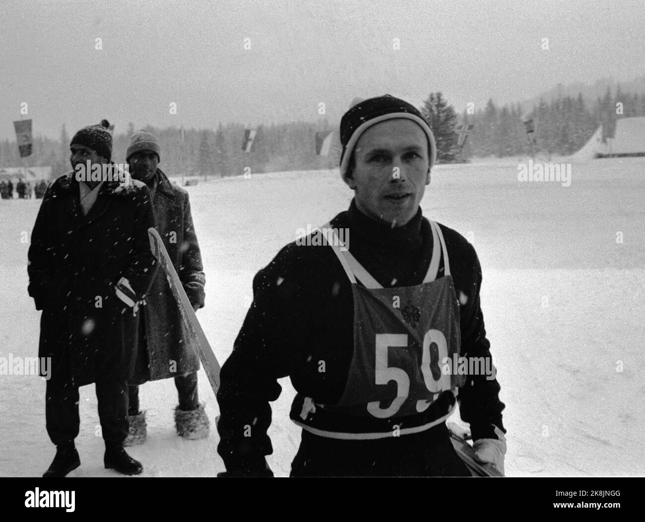 70 meters ground toralf engan after the jump photo hi-res stock ...