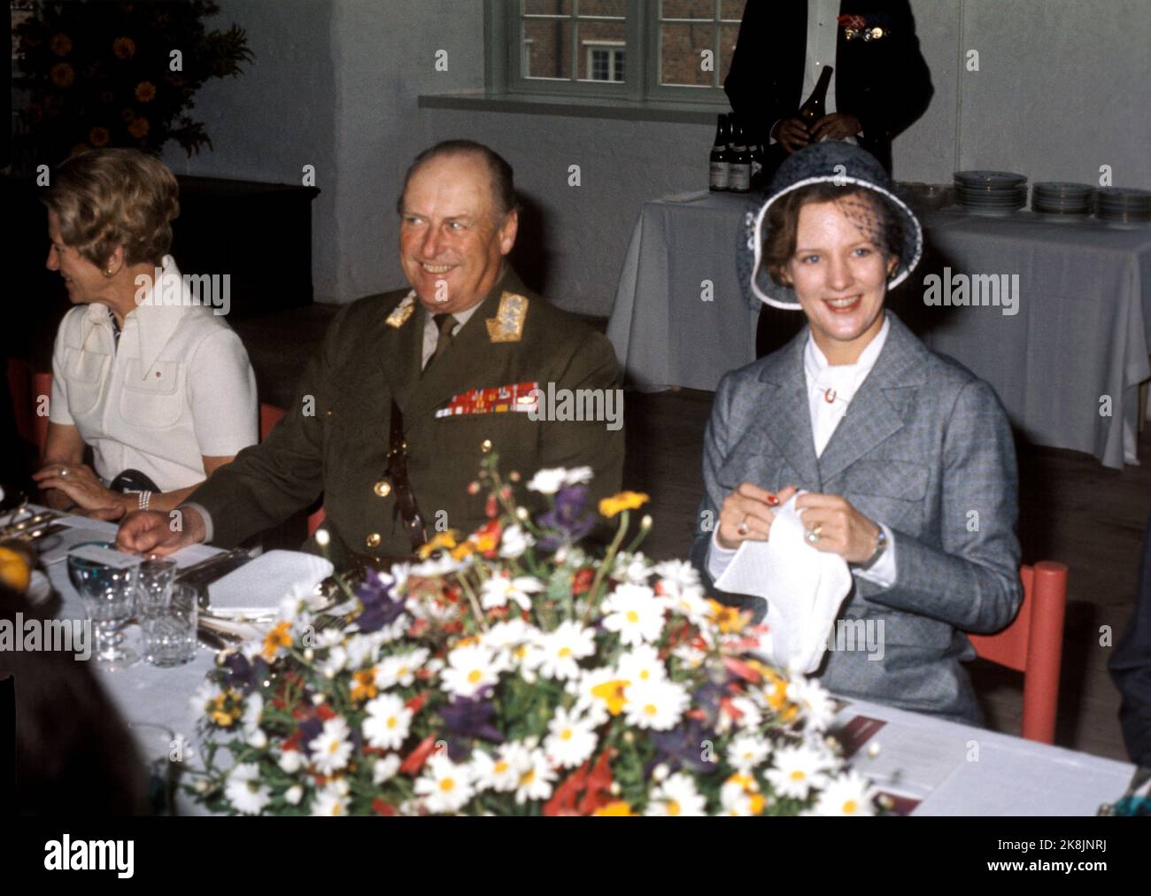 Denmark, September 1974: King Olav on an official visit to Denmark ...