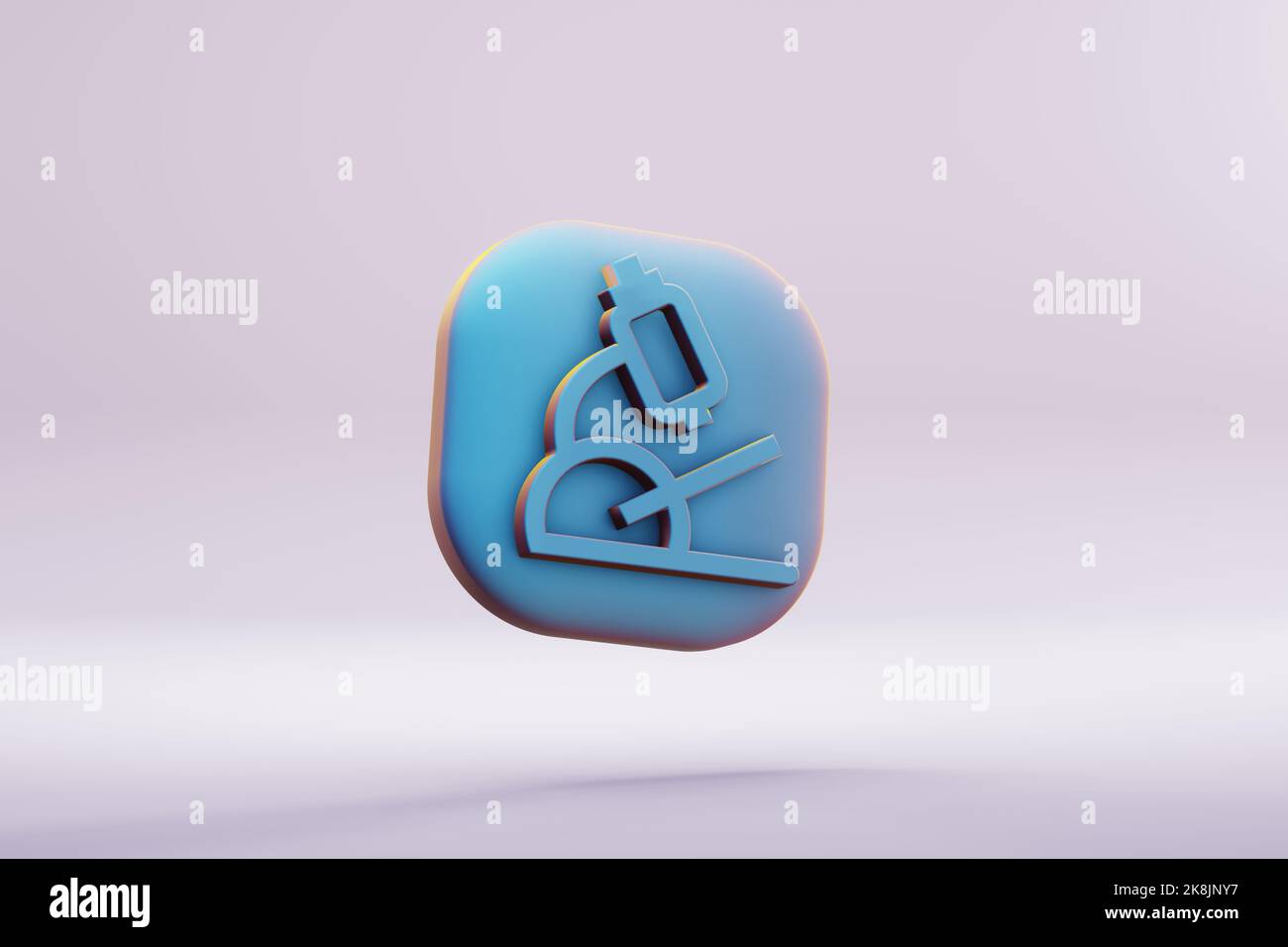 Beautiful illustration healthy blue Microscope symbol icons on a bright ...