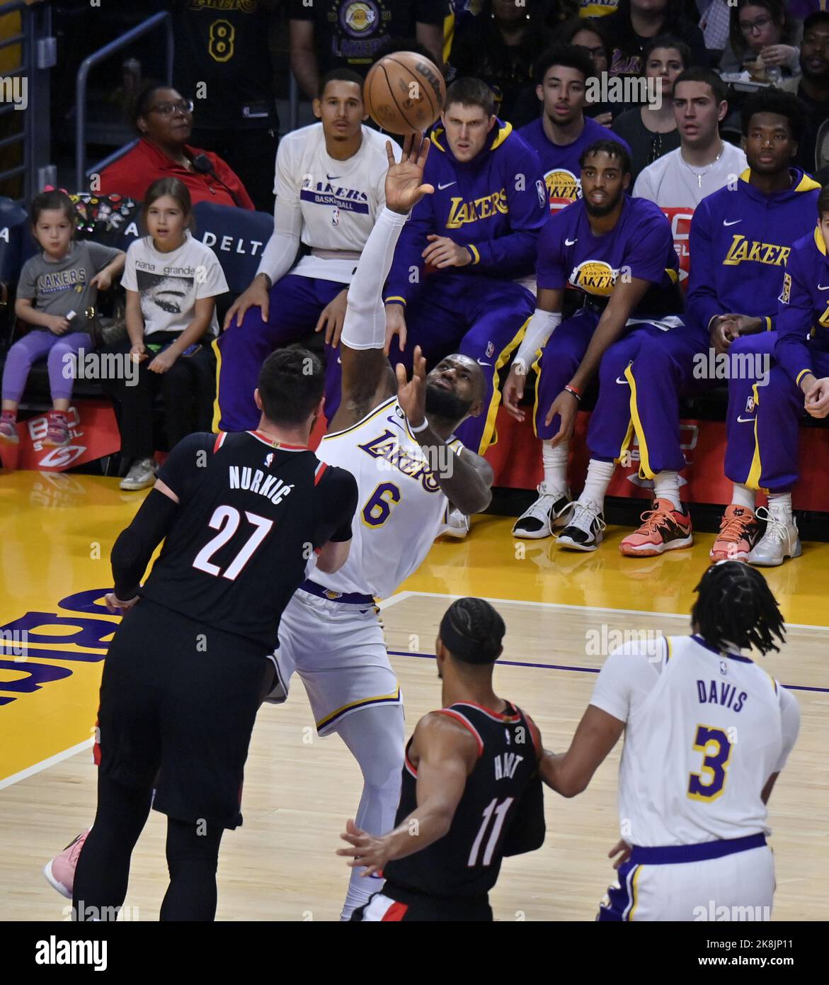 Los Angeles, United States. 23rd Oct, 2022. Los Angeles Lakers' forward ...