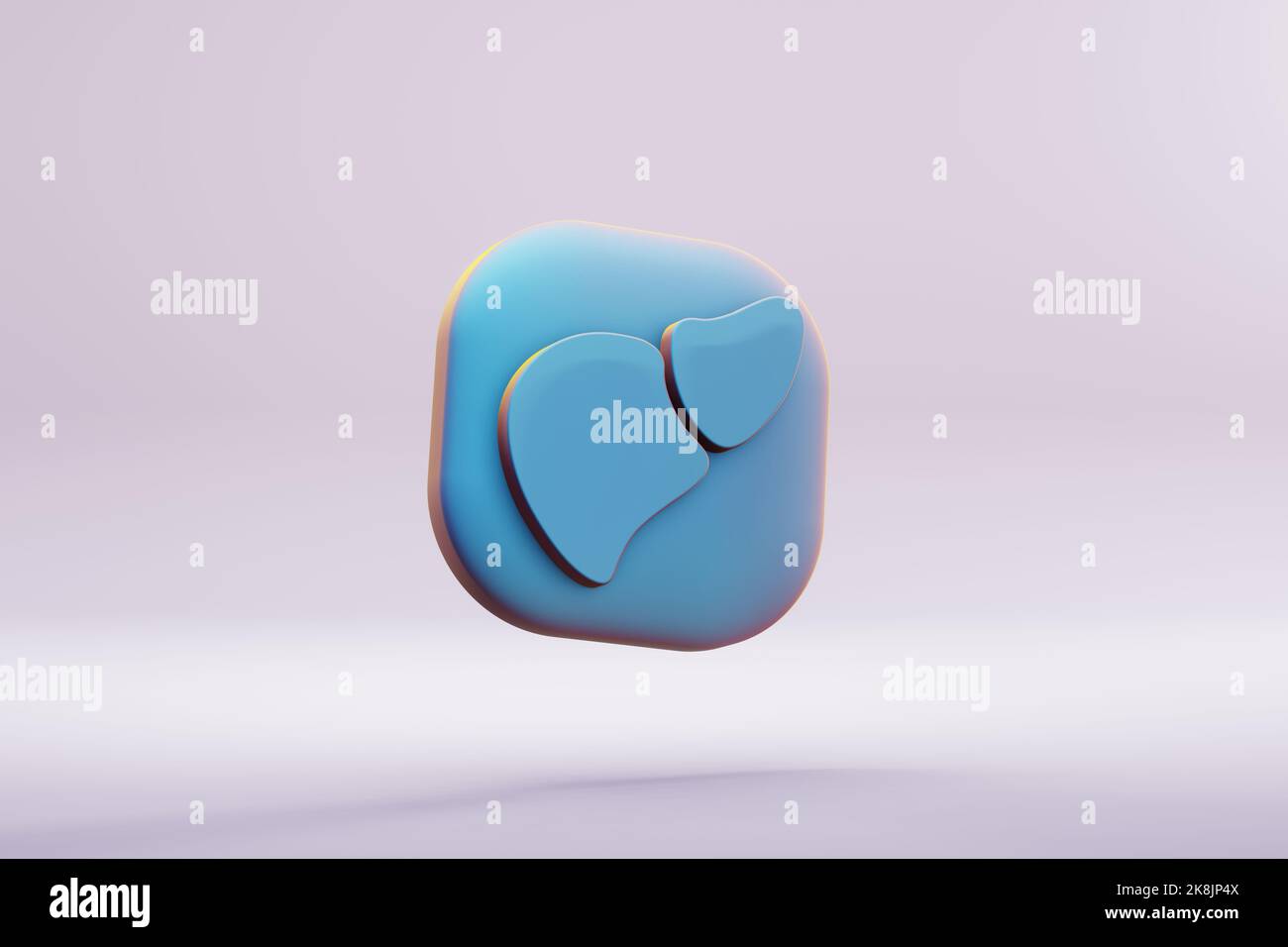 Beautiful illustration healthy blue Liver ALT symbol icons on a bright ...