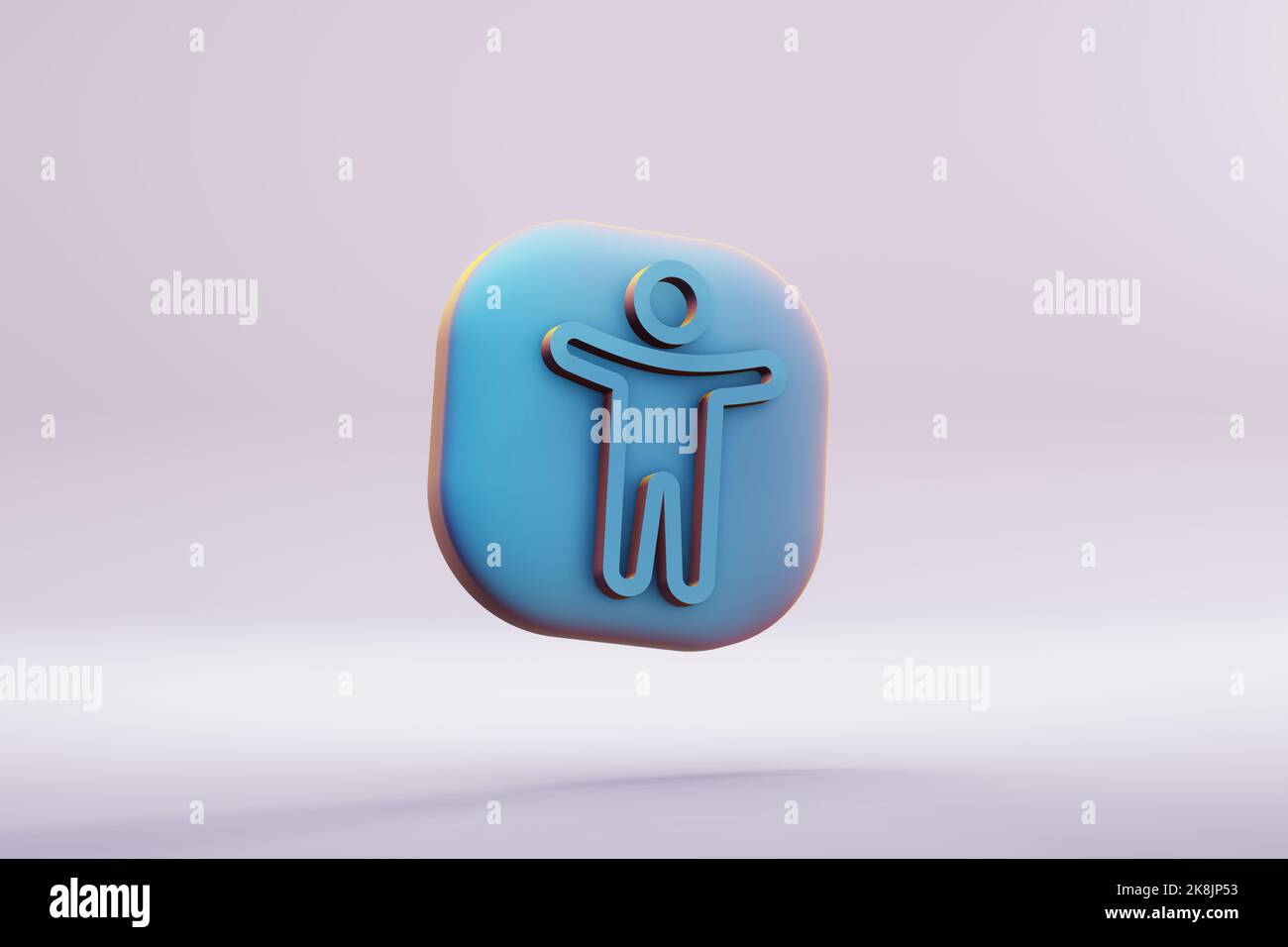 Beautiful illustration healthy blue Body symbol icons on a bright pink ...