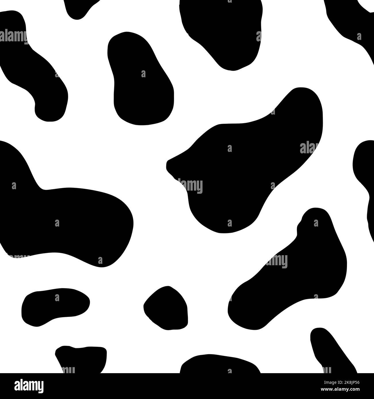 Cow Skin Seamless Pattern Cow Hide Texture For Fashion Design Stock Vector Image And Art Alamy