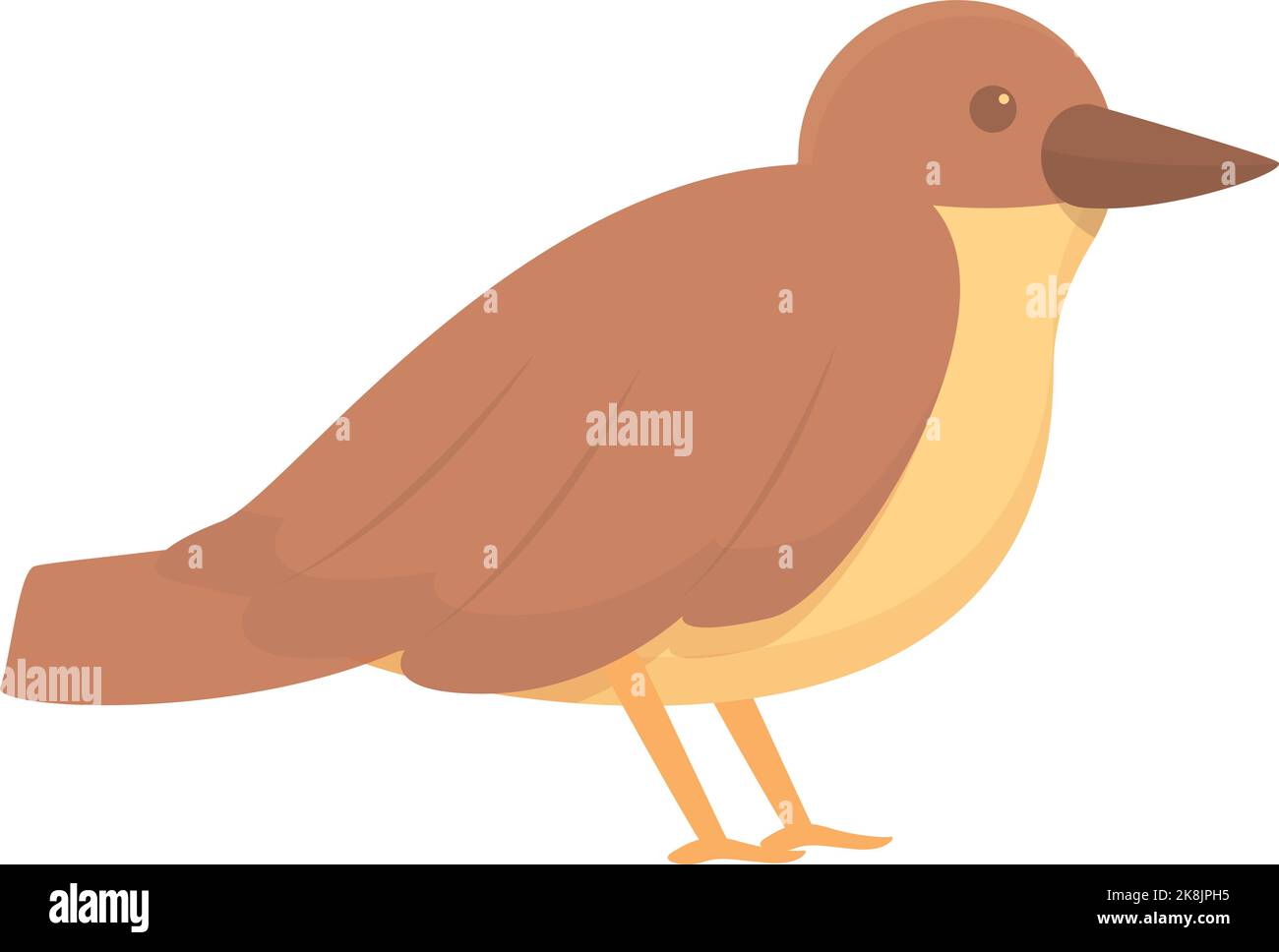 Bird sparrow icon cartoon vector. Tree flying. Branch sparrow Stock ...