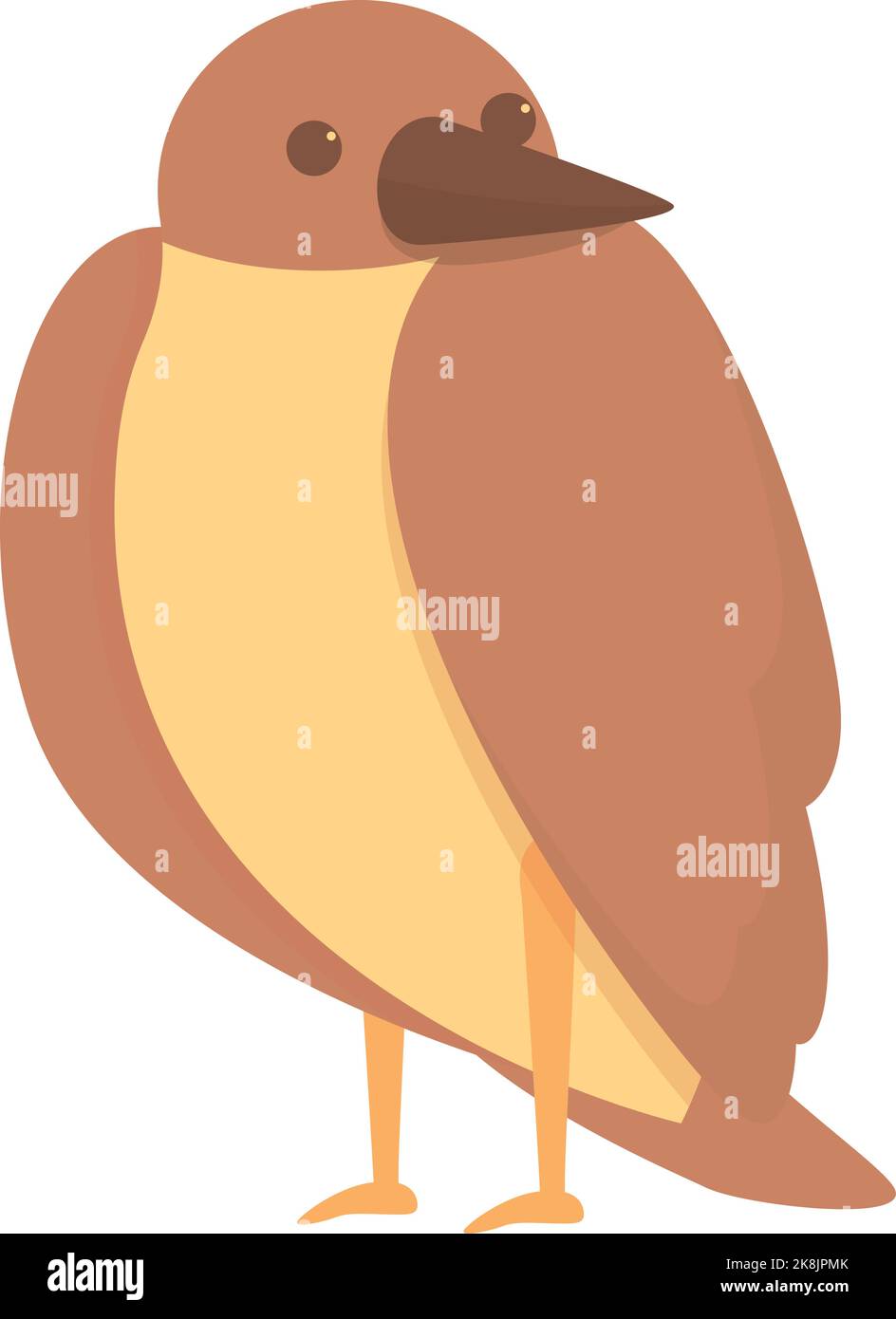 Strong bird icon cartoon vector. Cute character. Tree animal Stock ...