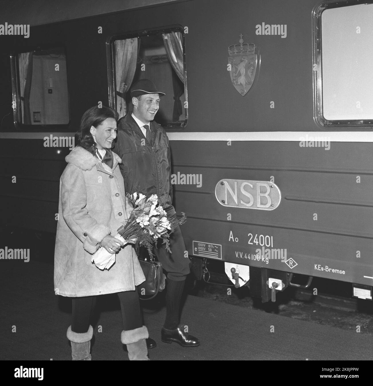 Oslo April 1968. Royal Norwegian engagement. Here, the newly fissed ...