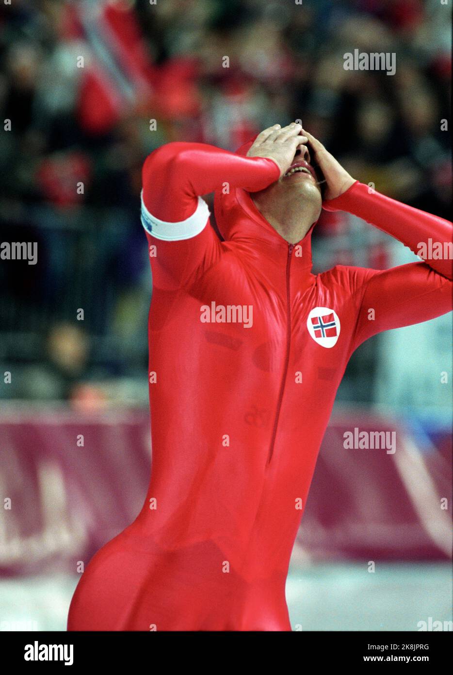 Hamar 19940220. Winter Olympics 1994. Skating. Johann Olav Koss after ...
