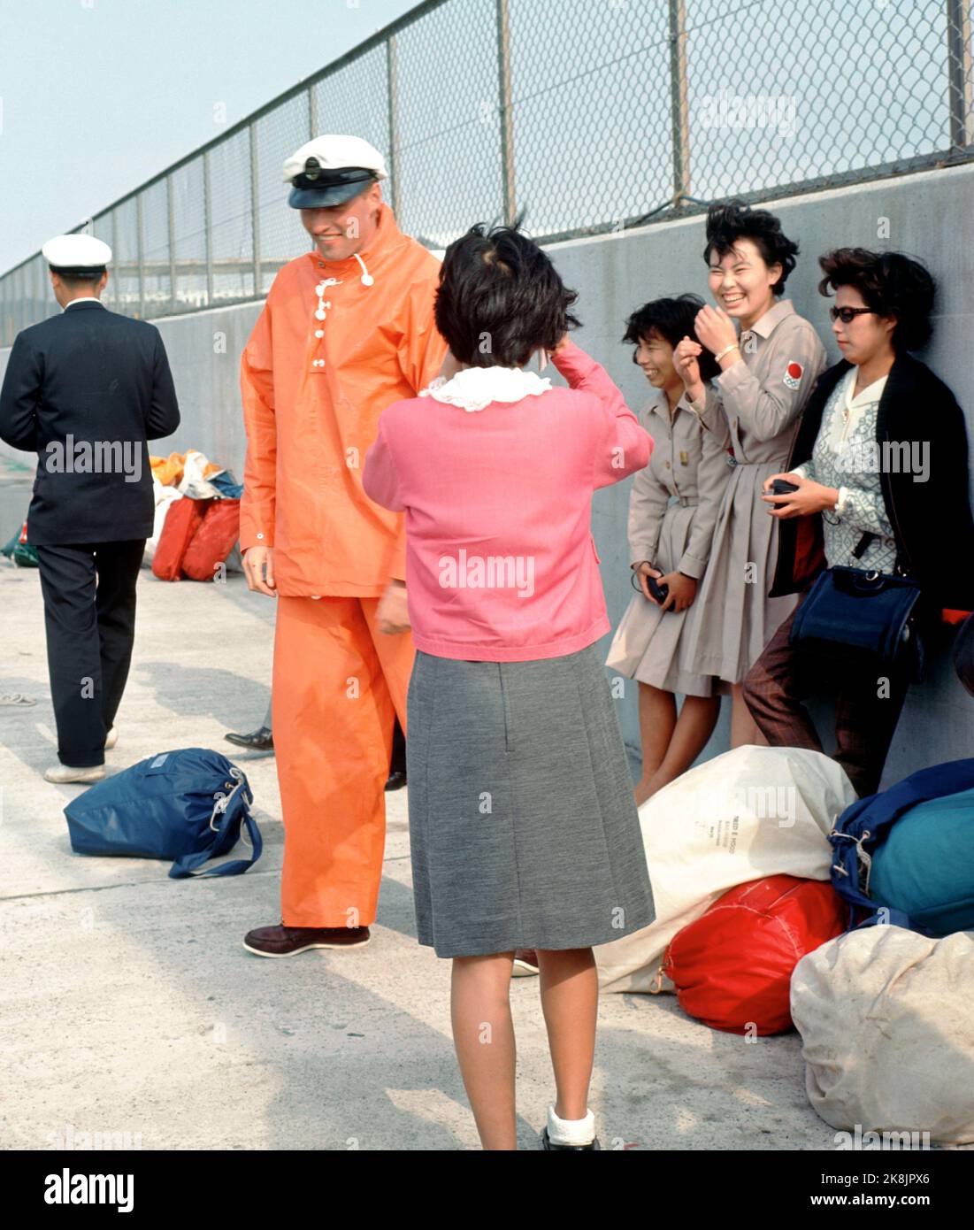 Tokyo, Japan 1964. Summer Olympics in Tokyo. Crown Prince Harald ...