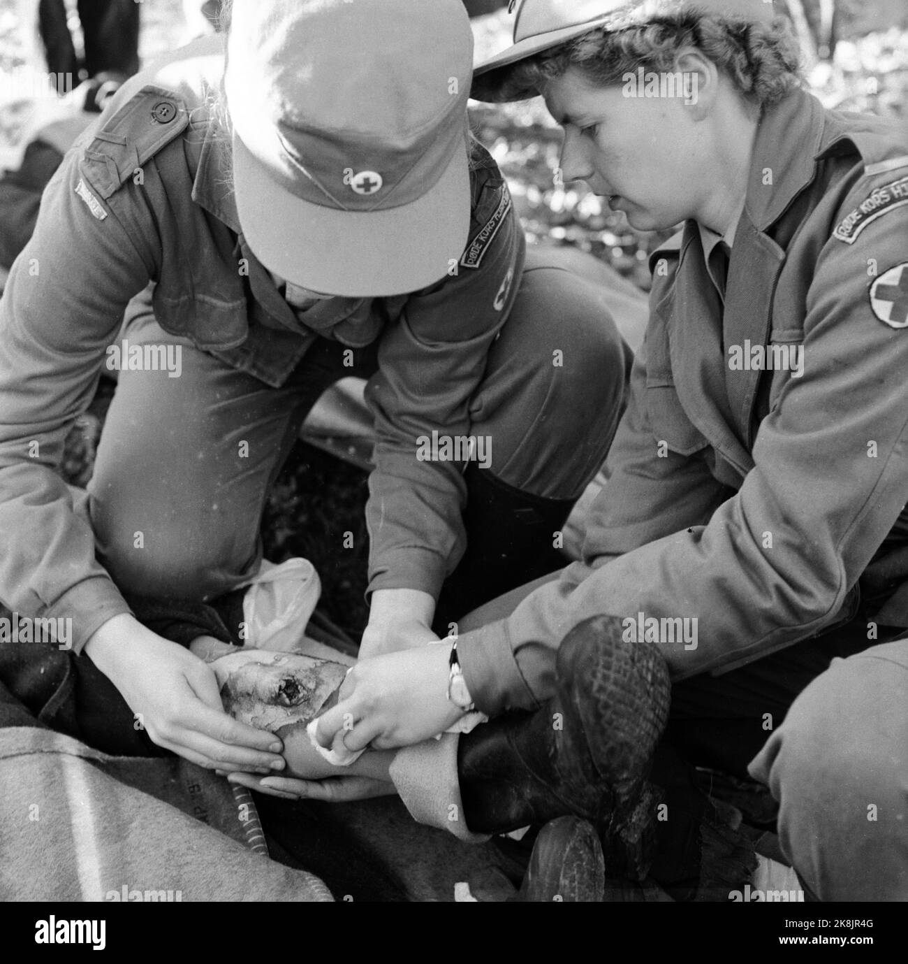 Oslo 1955 SOS to the Relief Corps The Red Cross holds a disaster ...