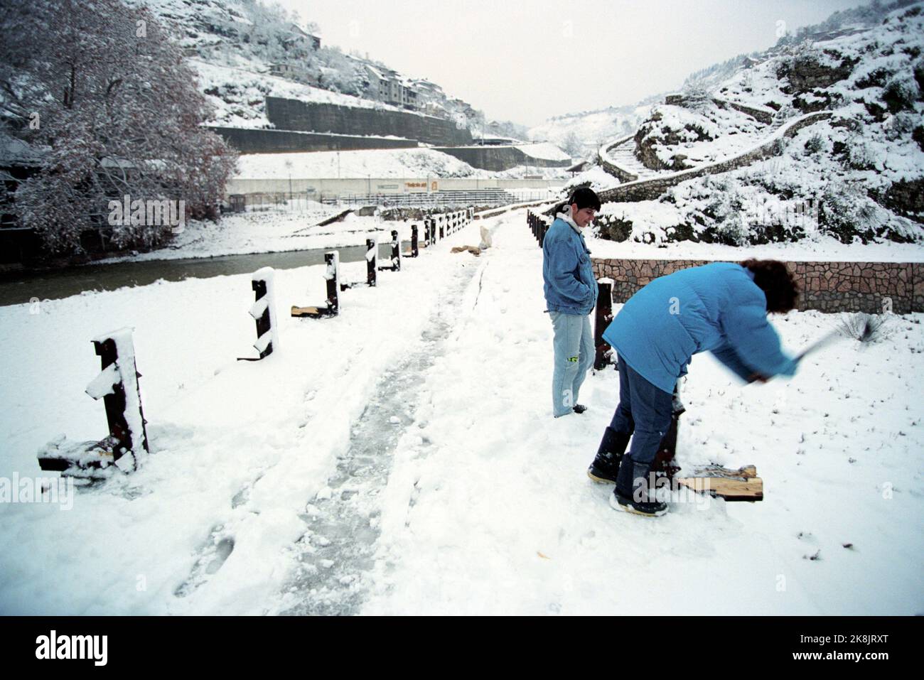 Sarajevo. Yugoslavia. Norcisa Keccija, one of Sarajevo's many widows ...
