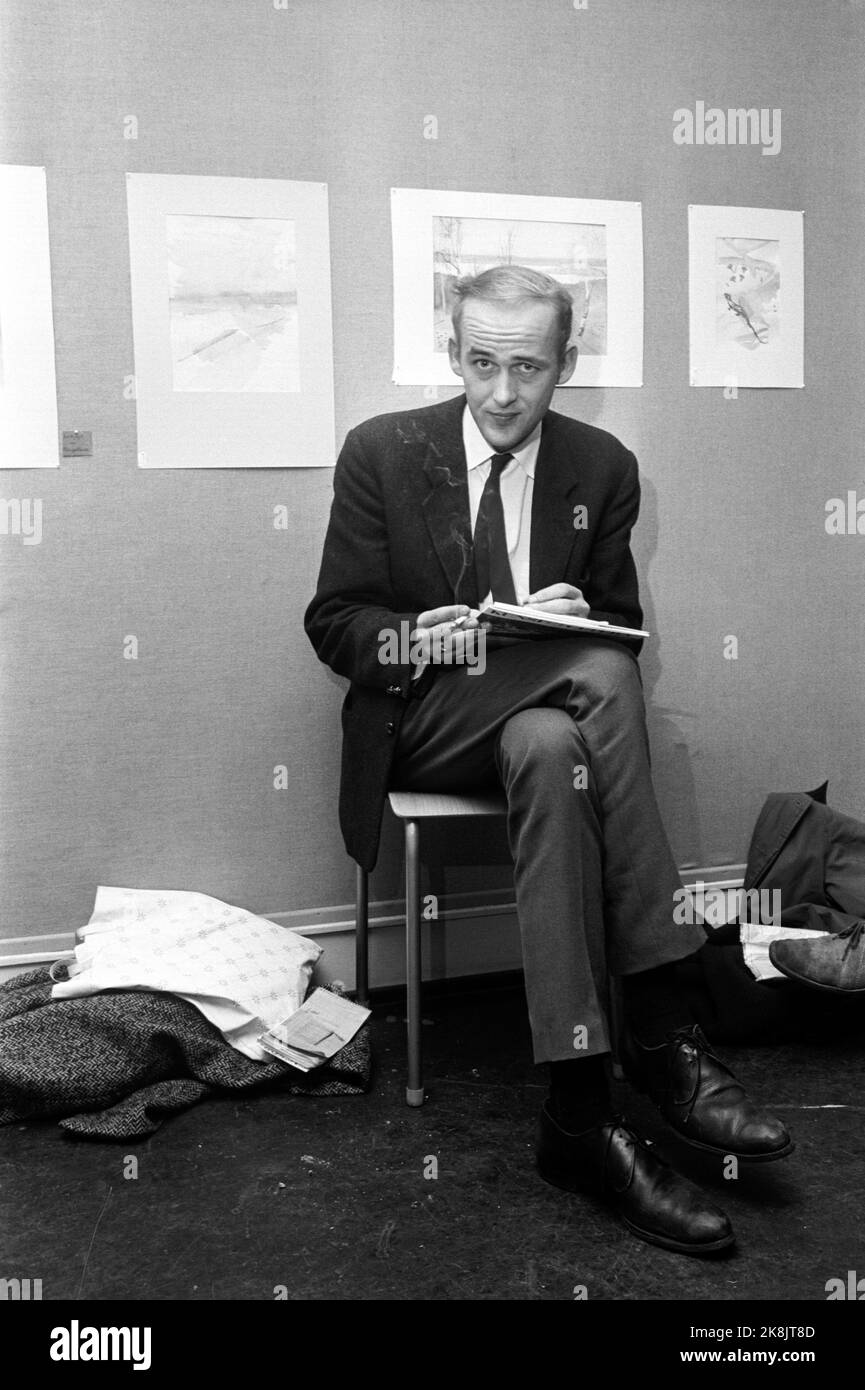 Oslo November 1966 Actor Wenche Foss is designed by ten different ...