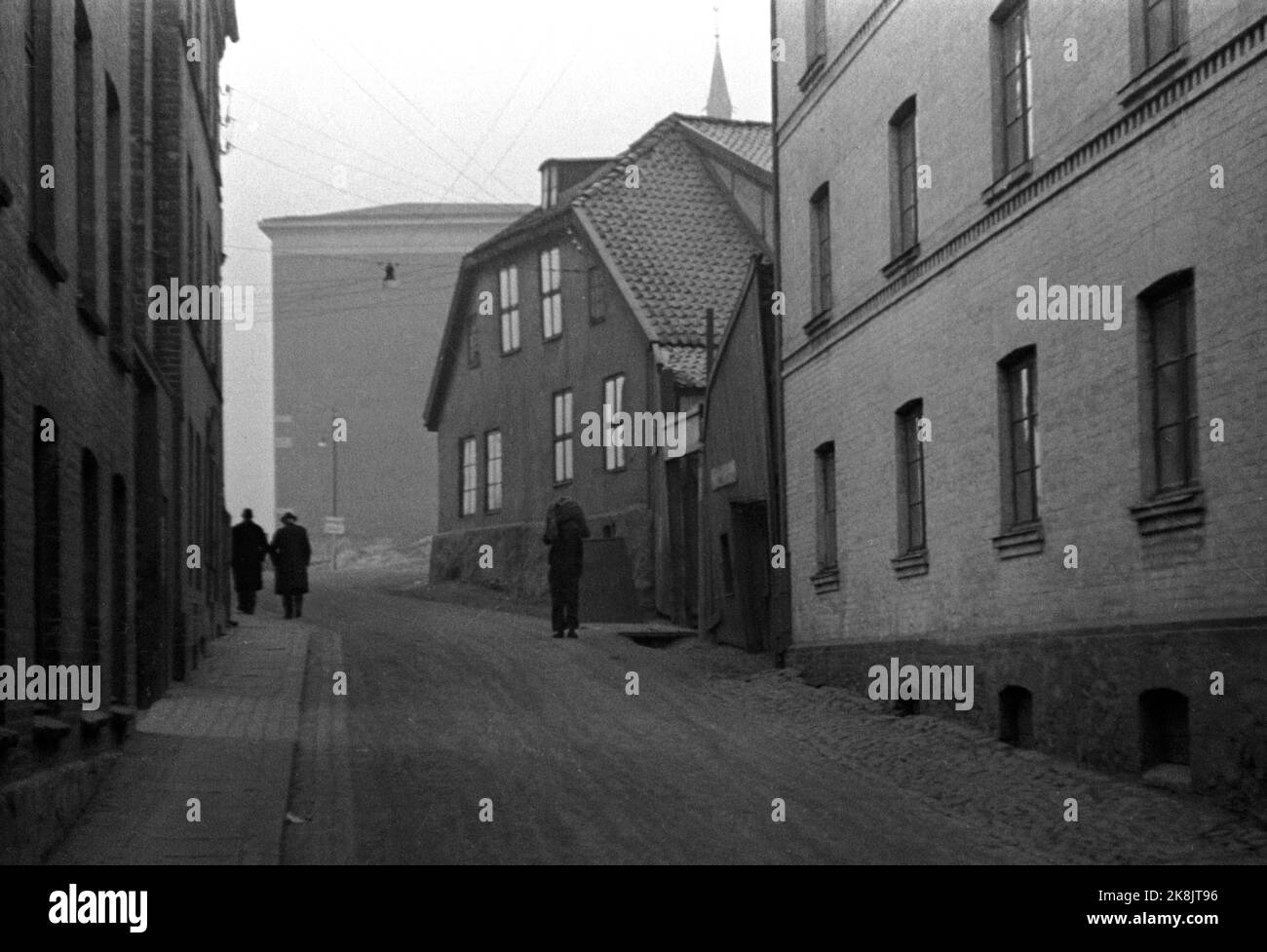 Oslo 1933 Some of the old buildings on Hammersborg before demolition ...