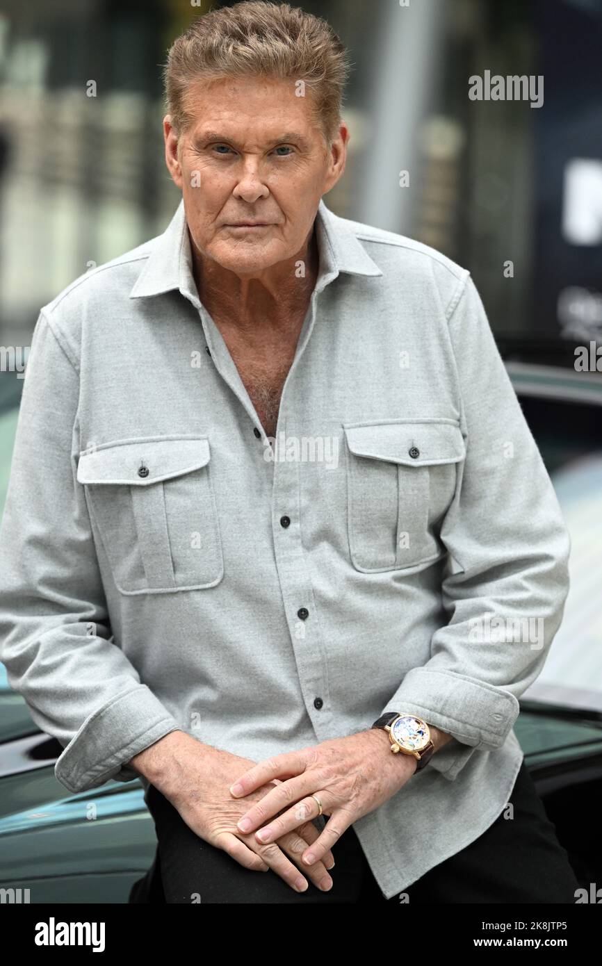 Cologne, Germany. 24th Oct, 2022. David Hasselhoff, actor poses in ...
