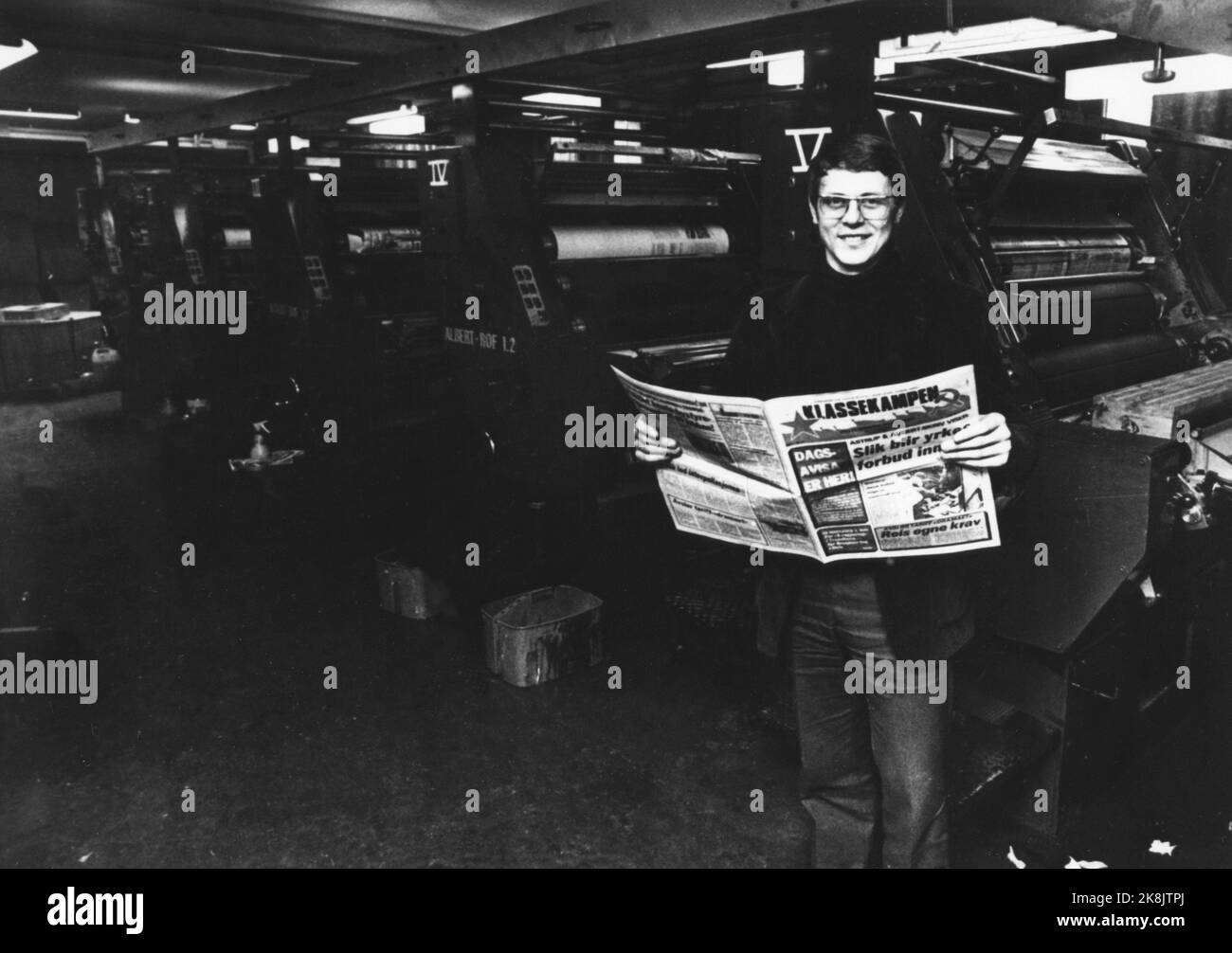 Oslo 19770331. The class struggle will be a daily newspaper. Here ...