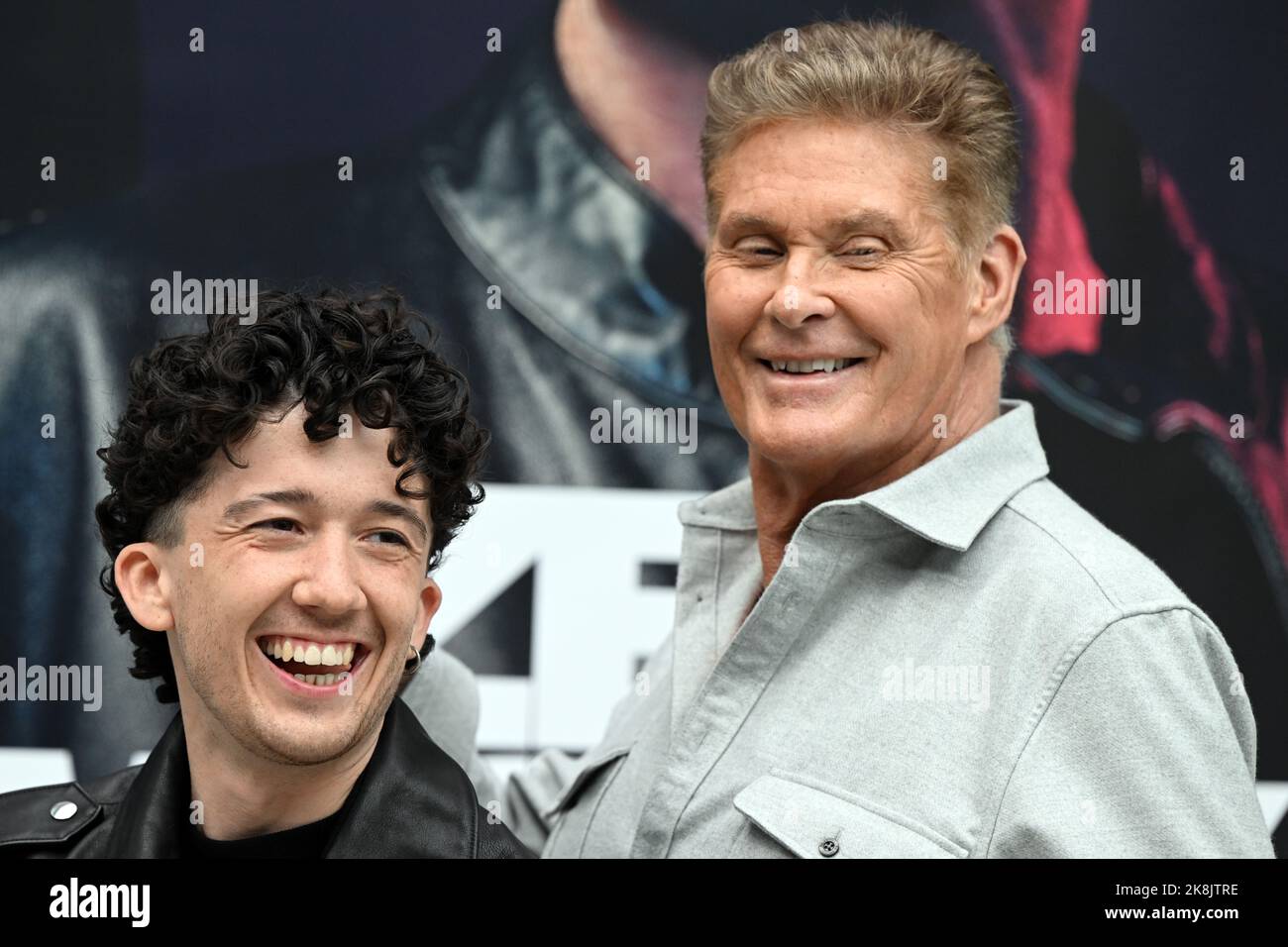 Cologne, Germany. 24th Oct, 2022. David Hasselhoff (r), actor and ...