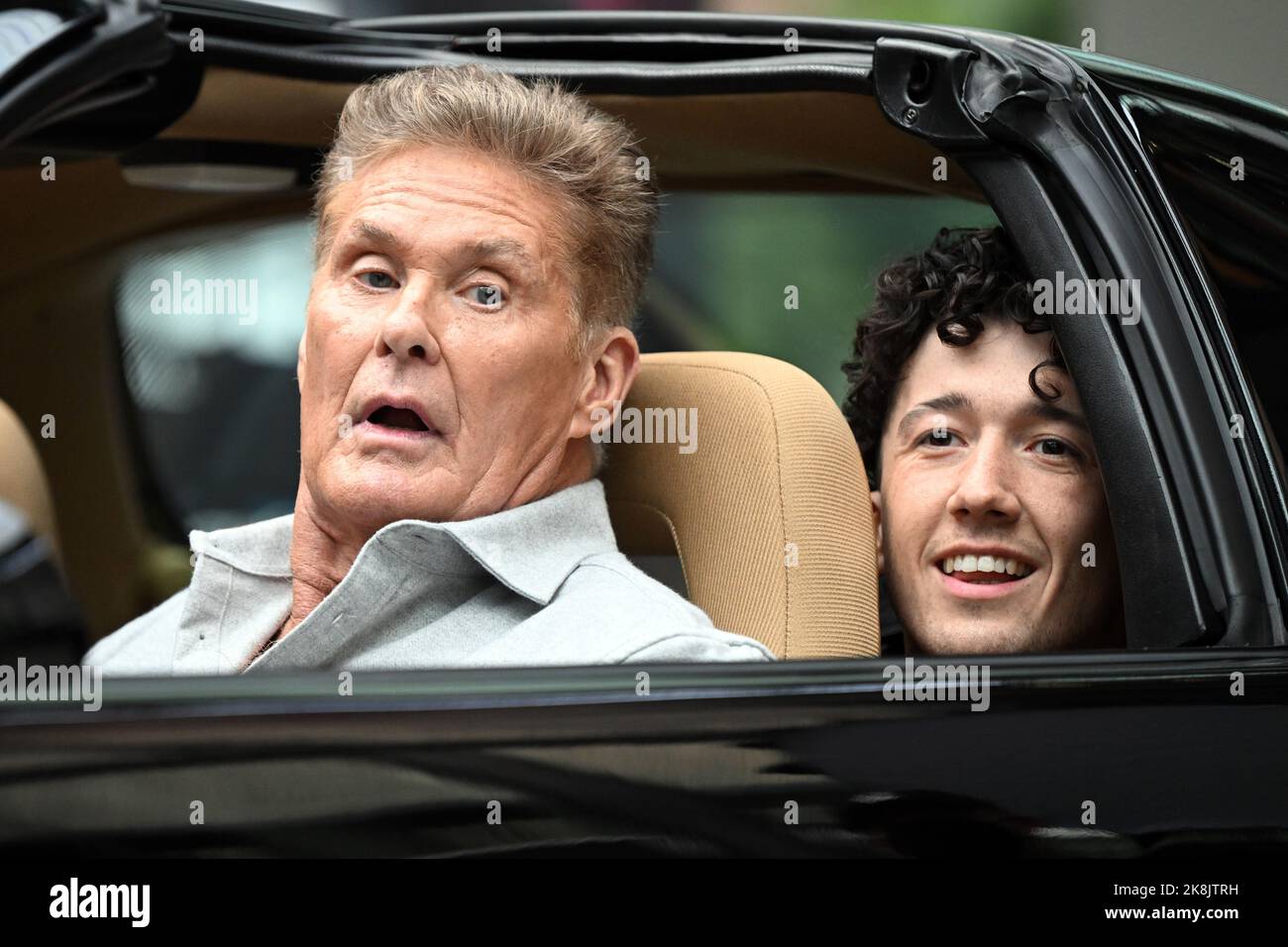 Cologne, Germany. 24th Oct, 2022. David Hasselhoff (l), actor, and ...