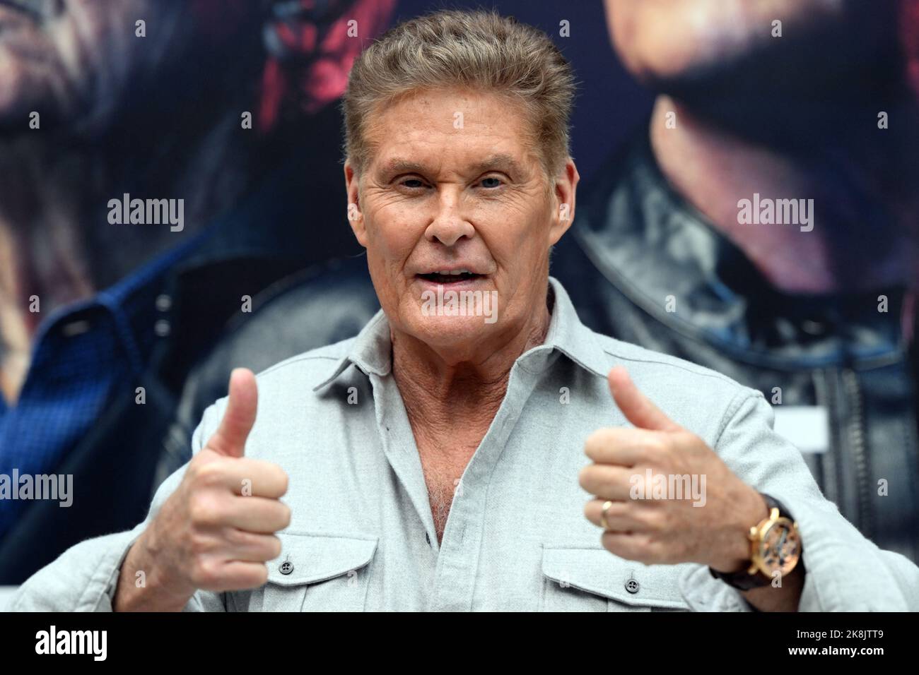 Cologne, Germany. 24th Oct, 2022. David Hasselhoff, actor poses in ...