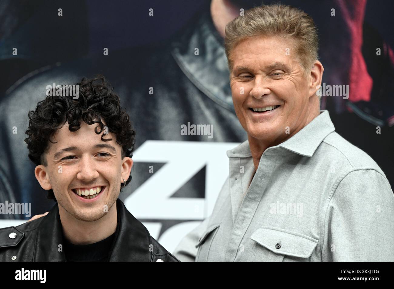Cologne, Germany. 24th Oct, 2022. David Hasselhoff (r), actor and ...