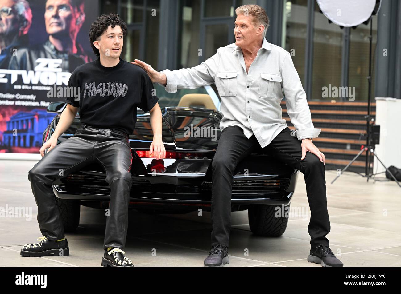 Cologne, Germany. 24th Oct, 2022. David Hasselhoff (r), actor and ...