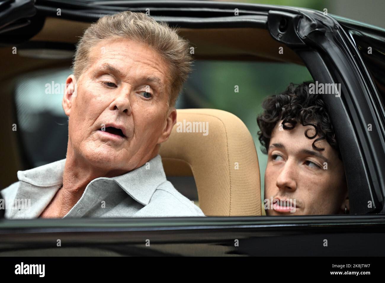 Cologne, Germany. 24th Oct, 2022. David Hasselhoff (l), actor, and ...