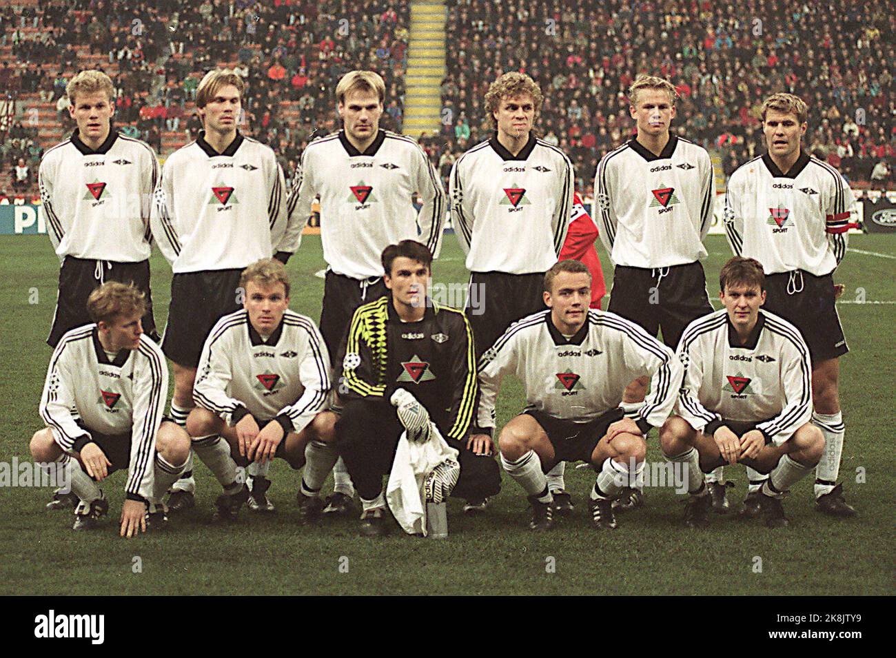 Team picture of Rosenborg before the Champions League match against ...