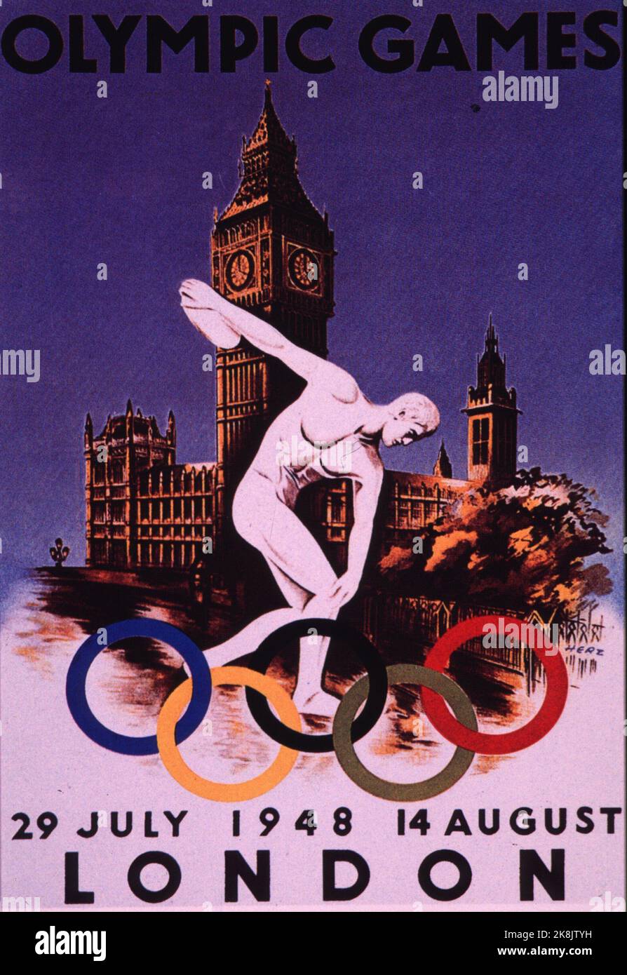 1948 olympic poster hi-res stock photography and images - Alamy