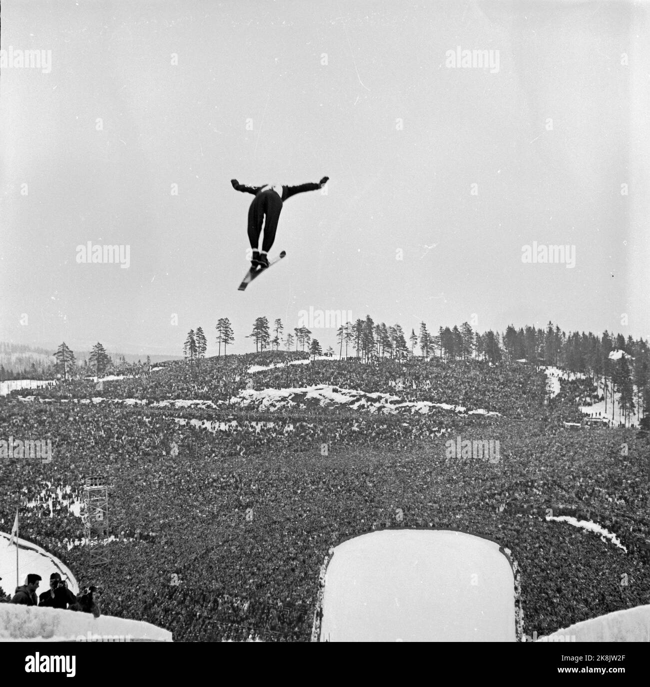 Current ntb spectators olympics ski jump action crowd hi-res stock ...