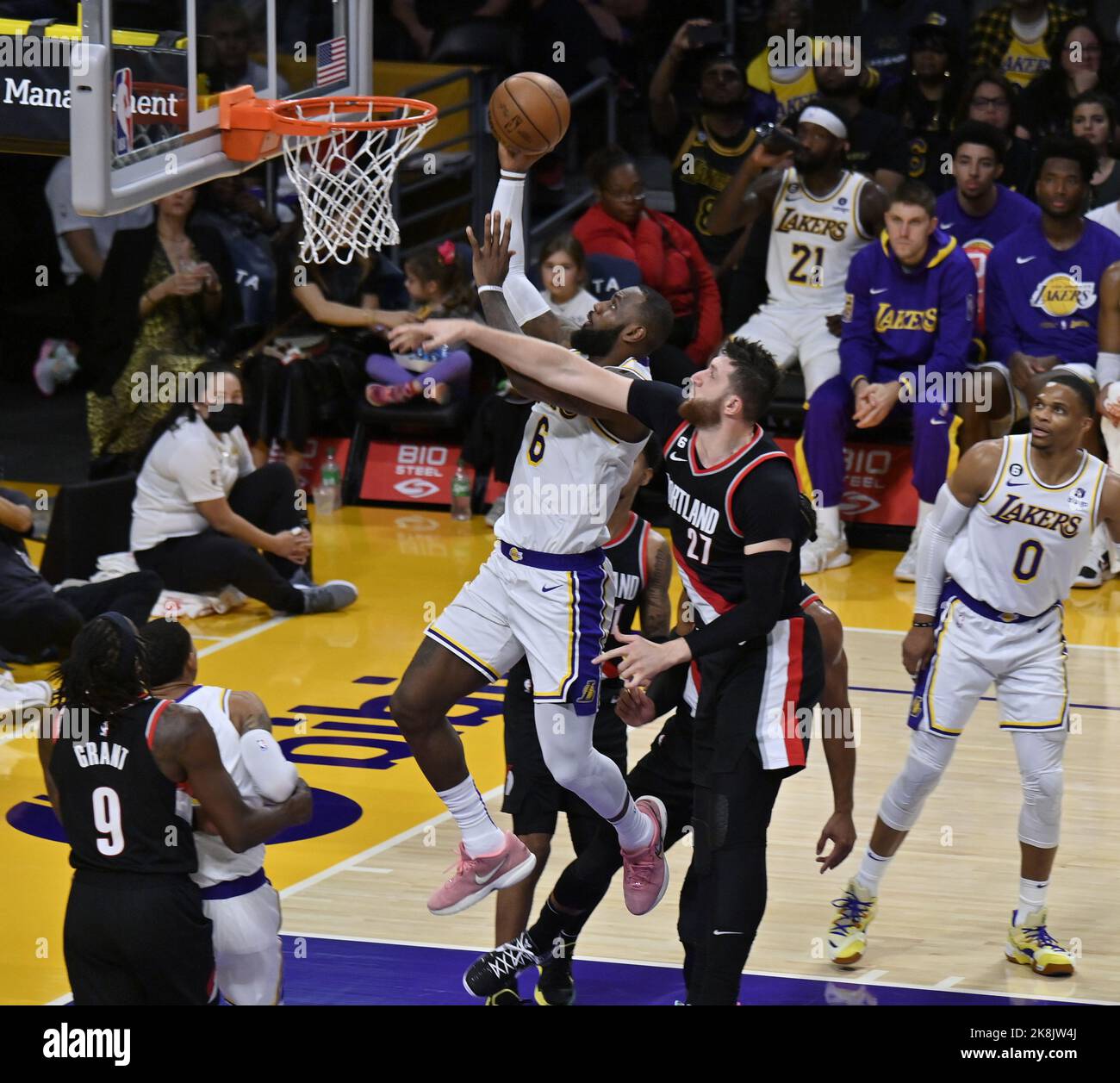 Los Angeles, United States. 23rd Oct, 2022. Los Angeles Lakers' forward ...