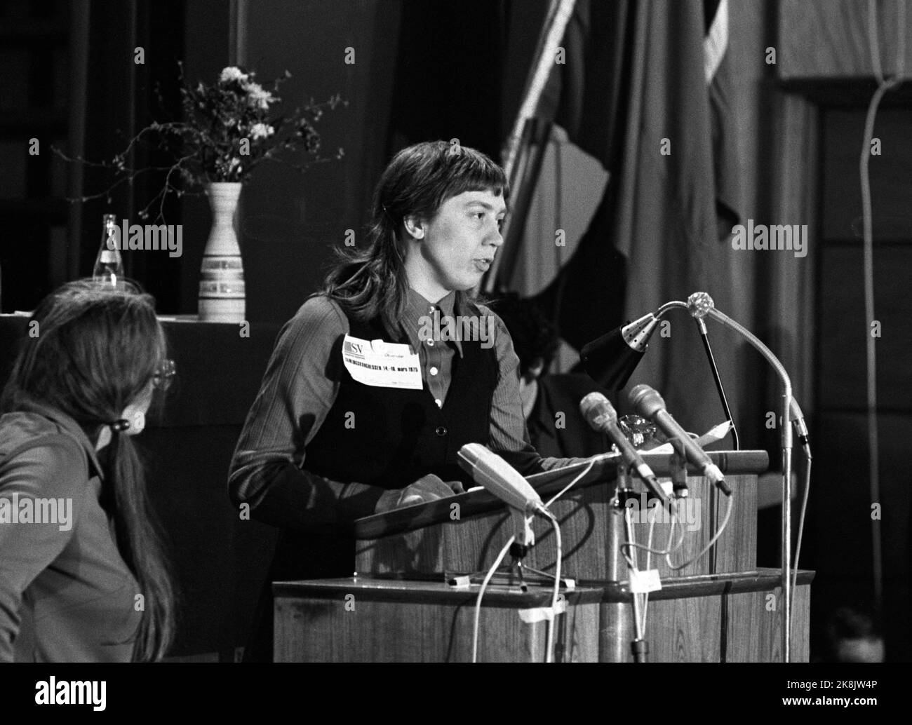 Oslo 16 March 1975. The Socialist Left Party holds the Country Congress ...