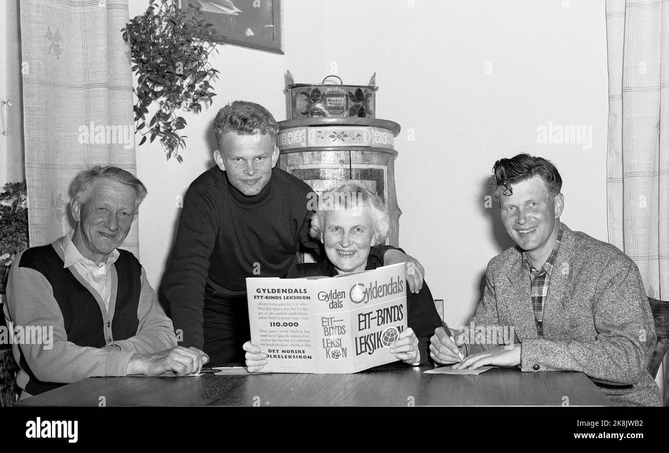 In nrk family aaby from sigdal photographed in their home hi-res stock ...