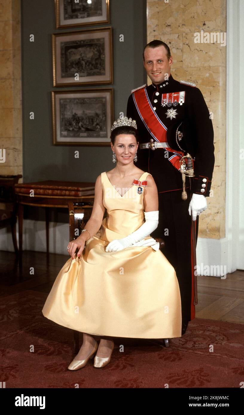 Oslo October 1969: Crown Prince couple, Crown Prince Harald and Crown ...